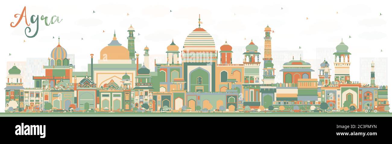 Agra fort of india Stock Vector Images - Alamy