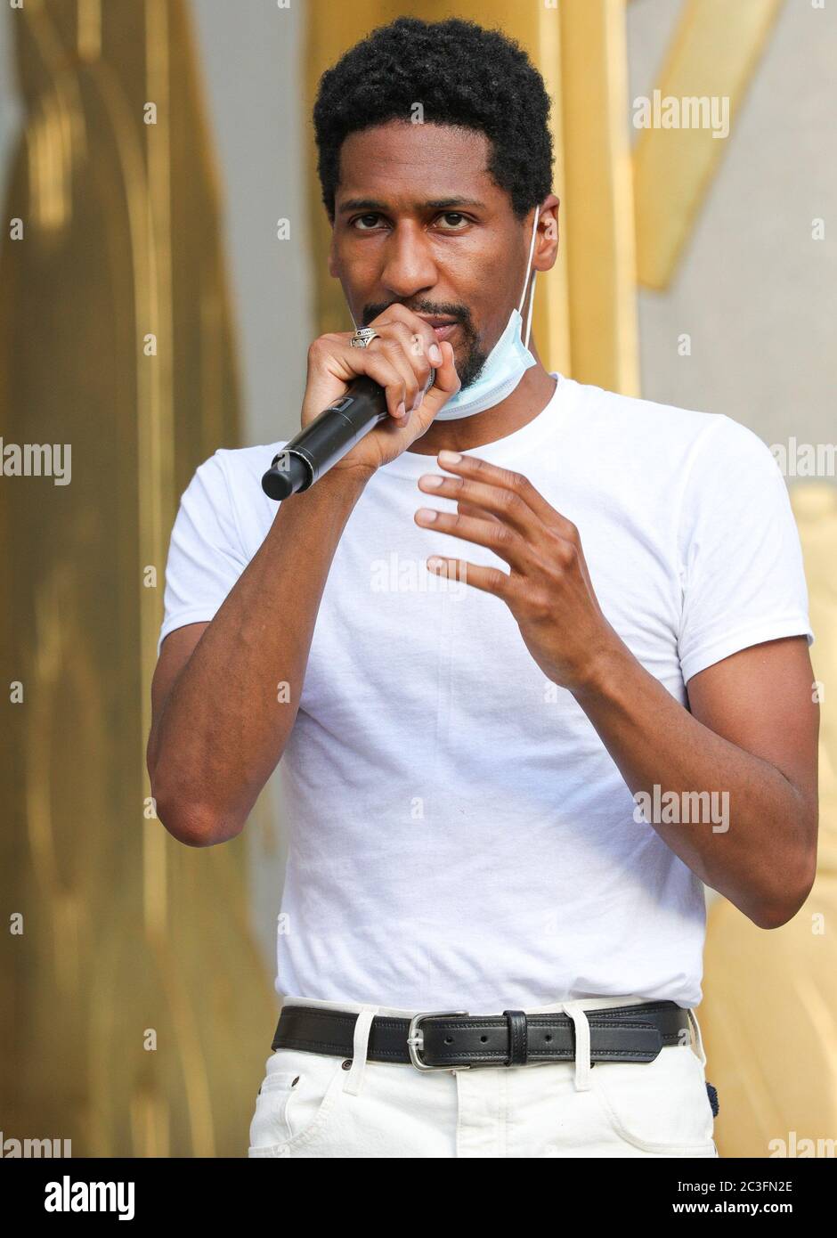 Brooklyn, NY, USA. 19th June, 2020. Jon Batiste out and about for We ...