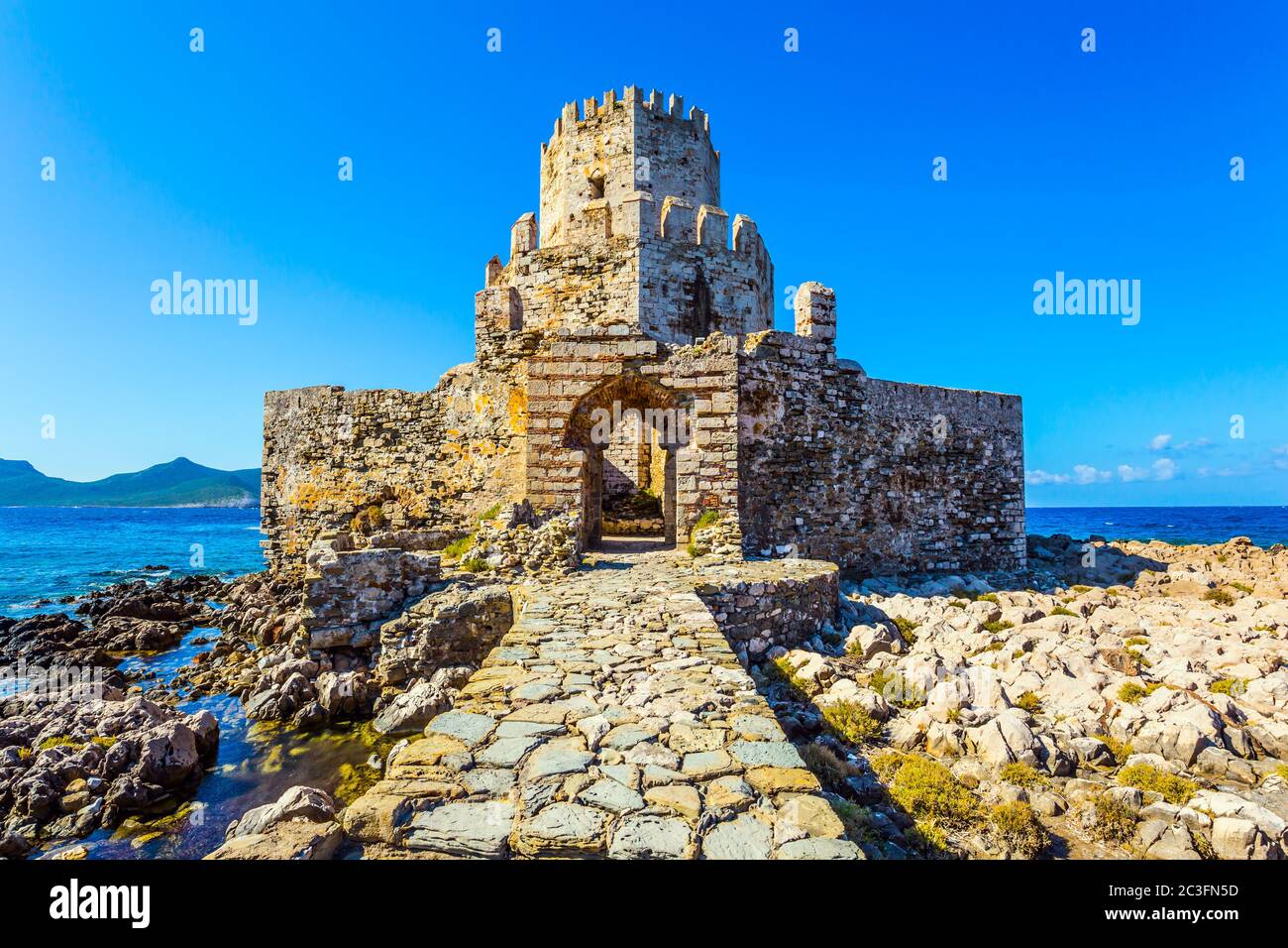 The Methoni in the Greek Mediterranean Stock Photo - Alamy