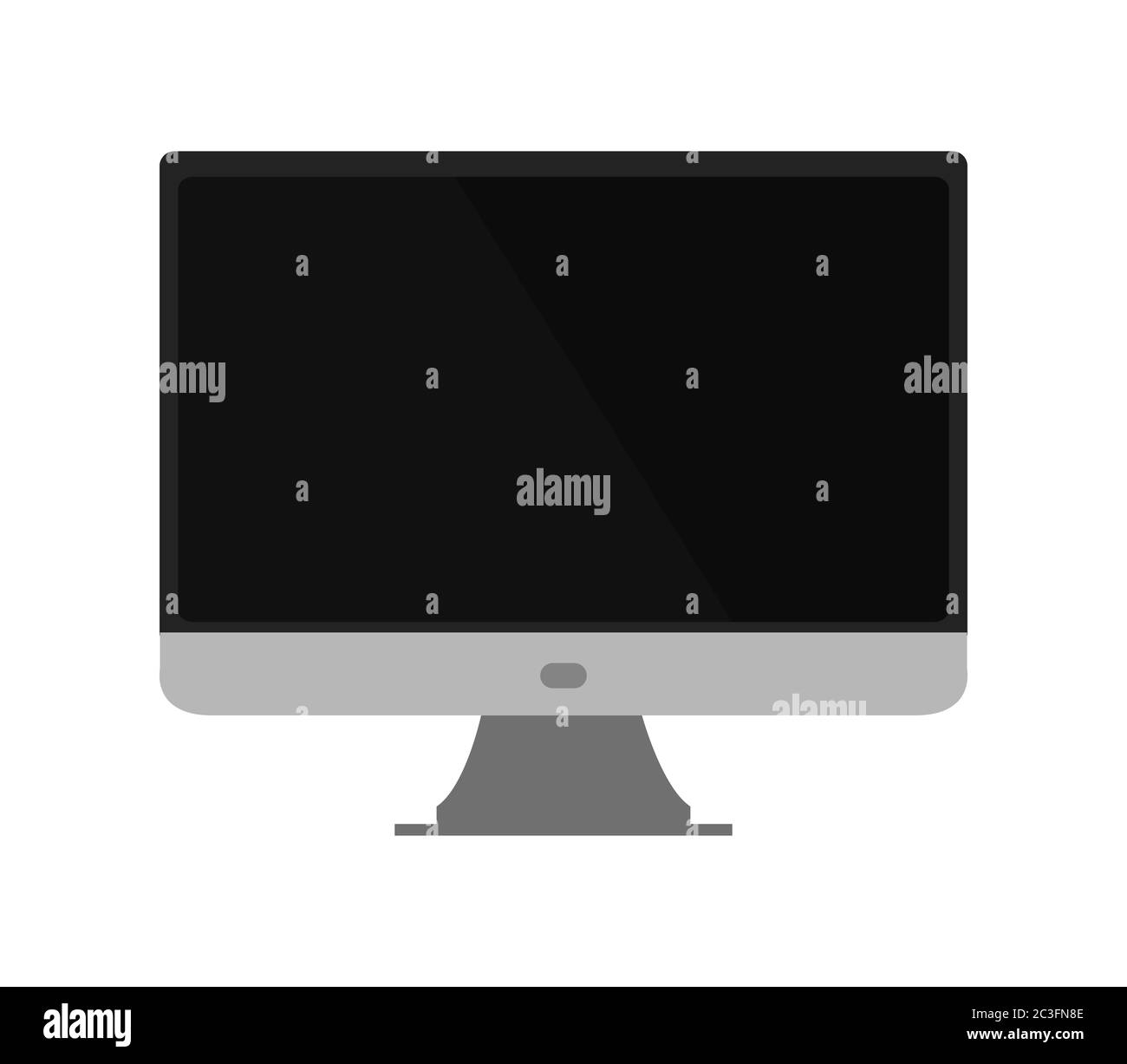 computer icon illustrated in vector on white background Stock Photo - Alamy