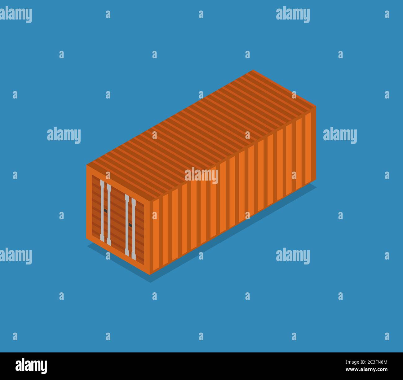 container icon illustrated in vector on white background Stock Photo ...