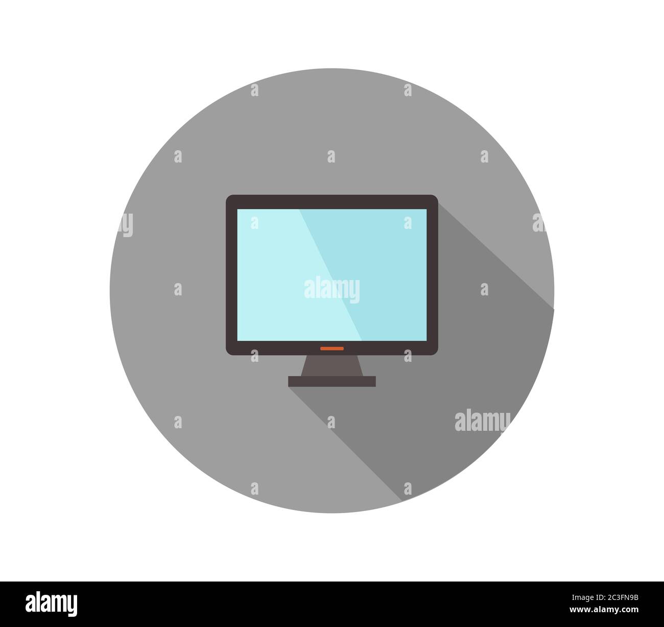 computer icon illustrated in vector on white background Stock Photo - Alamy
