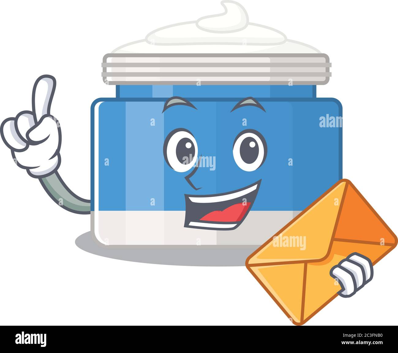 A picture of cheerful moisturizer cream cartoon design with brown ...