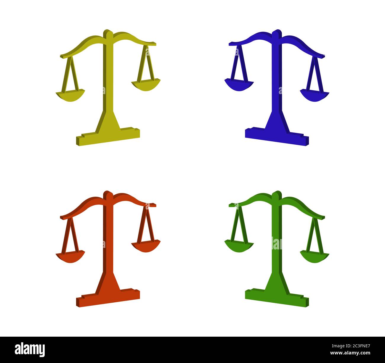 Libra icon illustrated in vector on white background Stock Photo - Alamy
