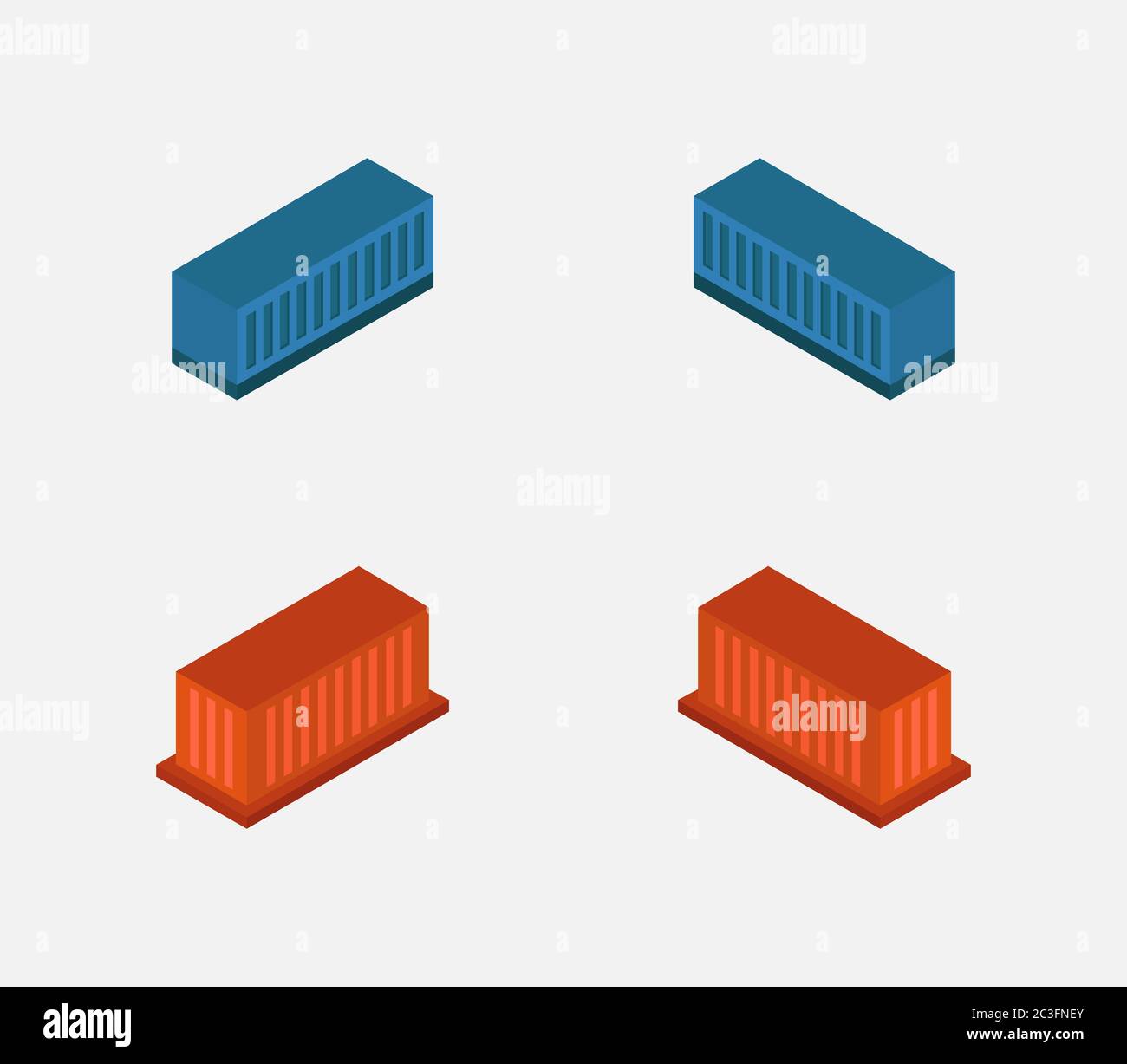 container icon illustrated in vector on white background Stock Photo ...