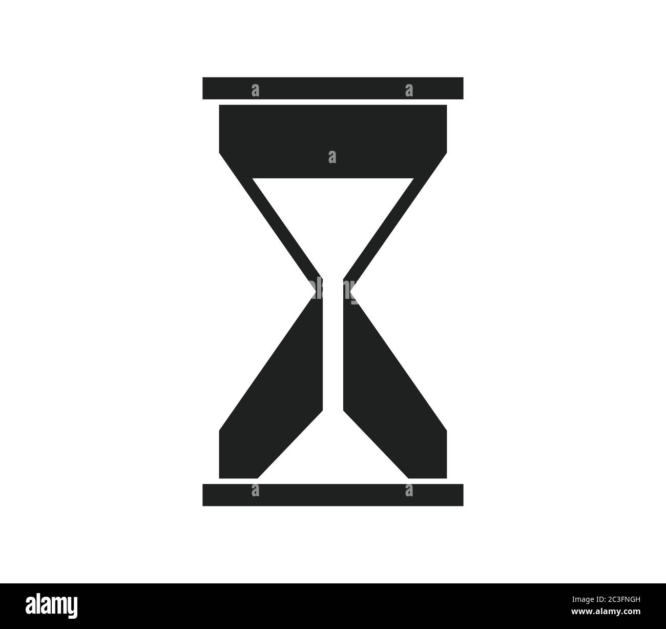 hourglass icon illustrated in vector on white background Stock Photo ...