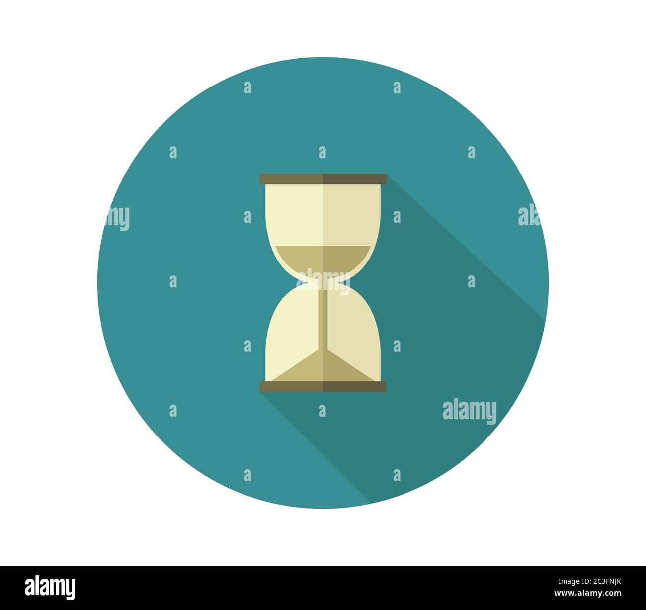 hourglass icon illustrated in vector on white background Stock Photo ...