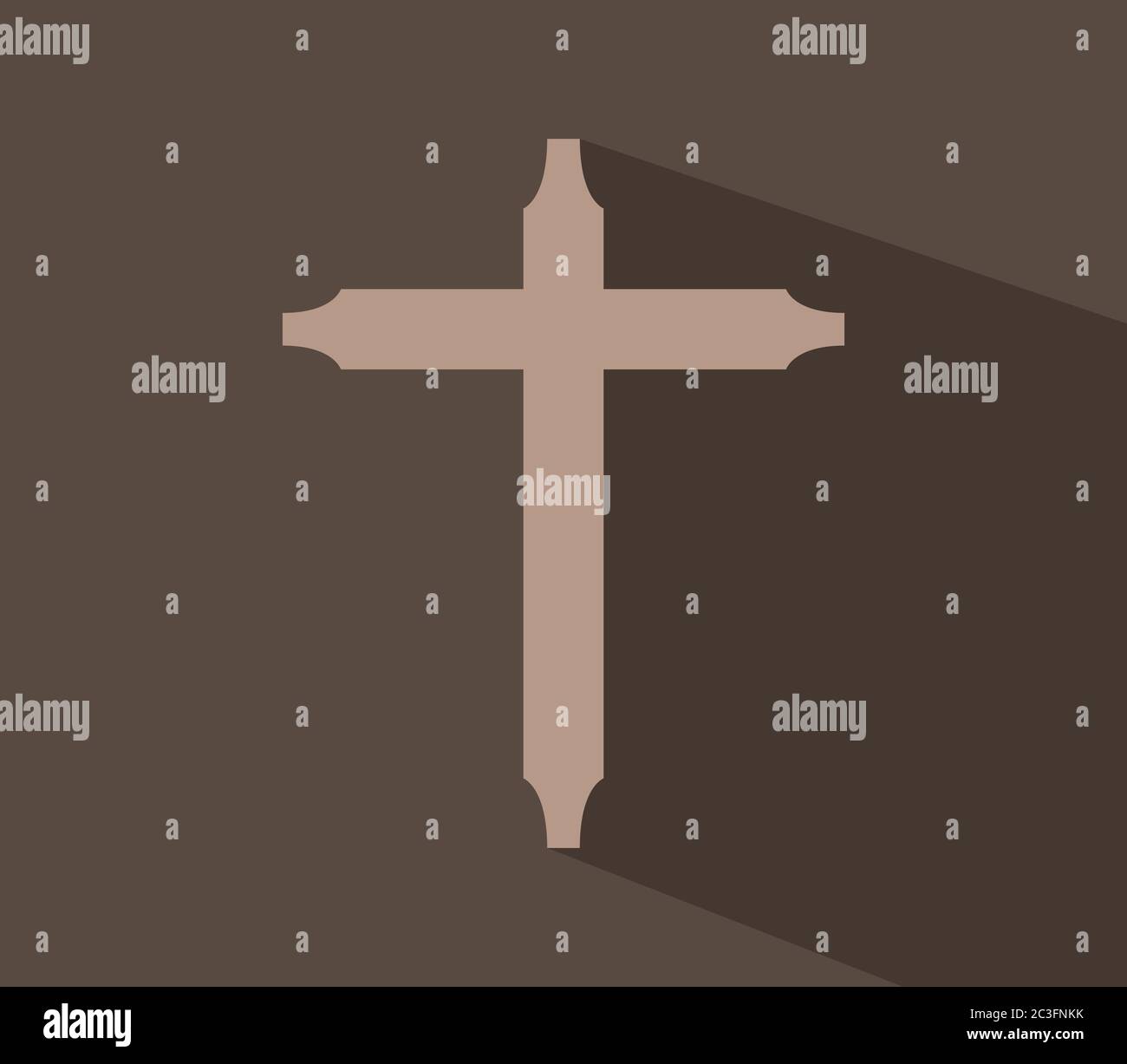 cross icon illustrated in vector on white background Stock Photo - Alamy