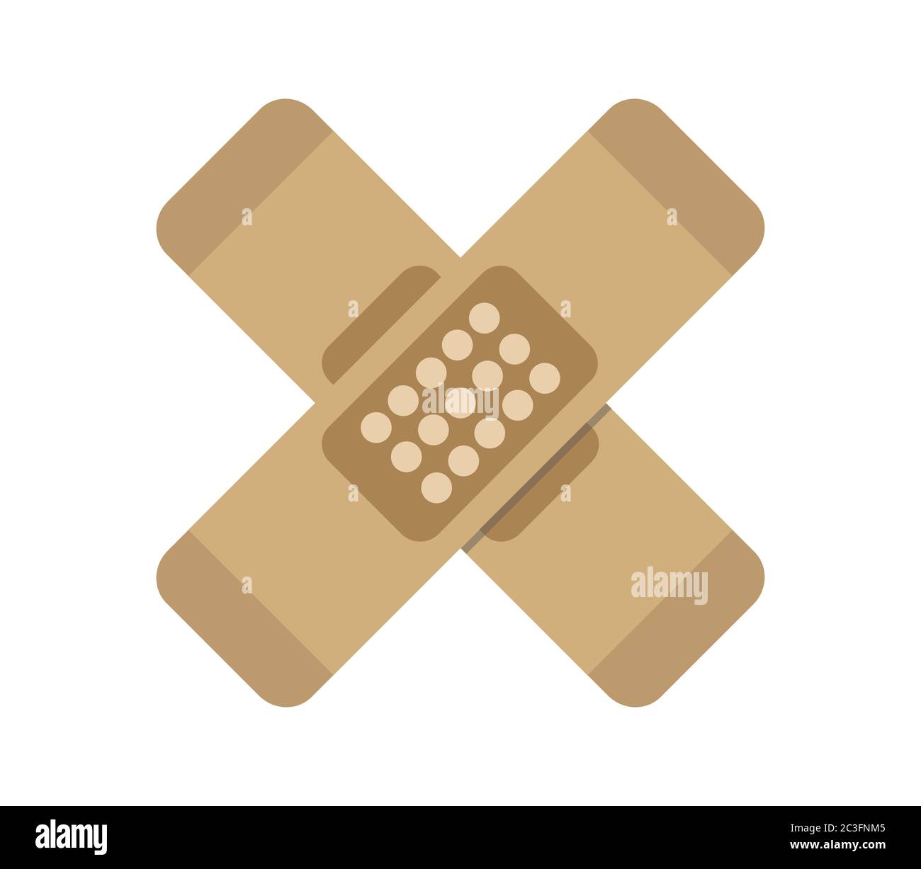 plaster icon illustrated in vector on white background Stock Photo - Alamy