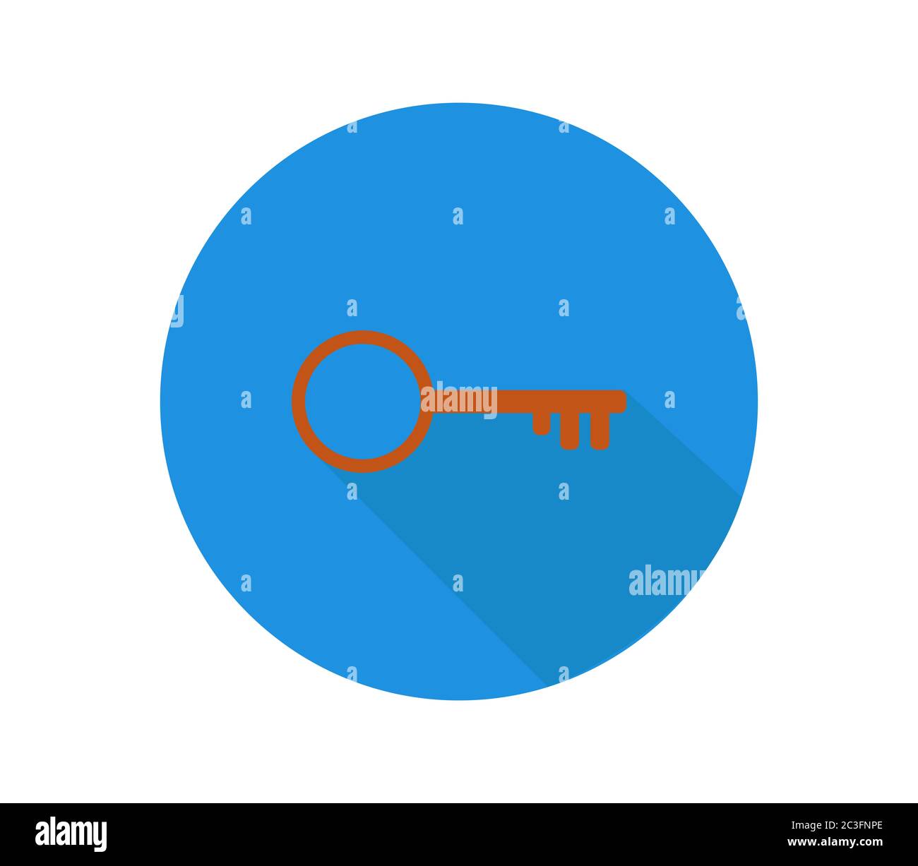 key icon illustrated in vector on white background Stock Photo - Alamy