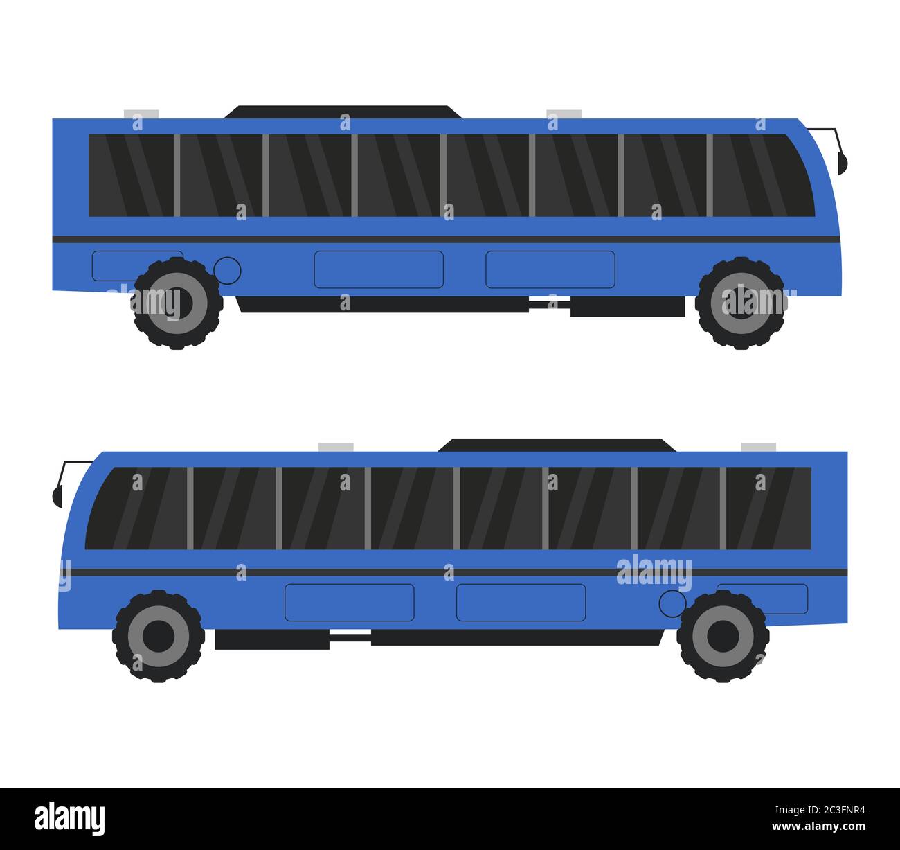 city bus icon illustrated in vector on white background Stock Photo - Alamy