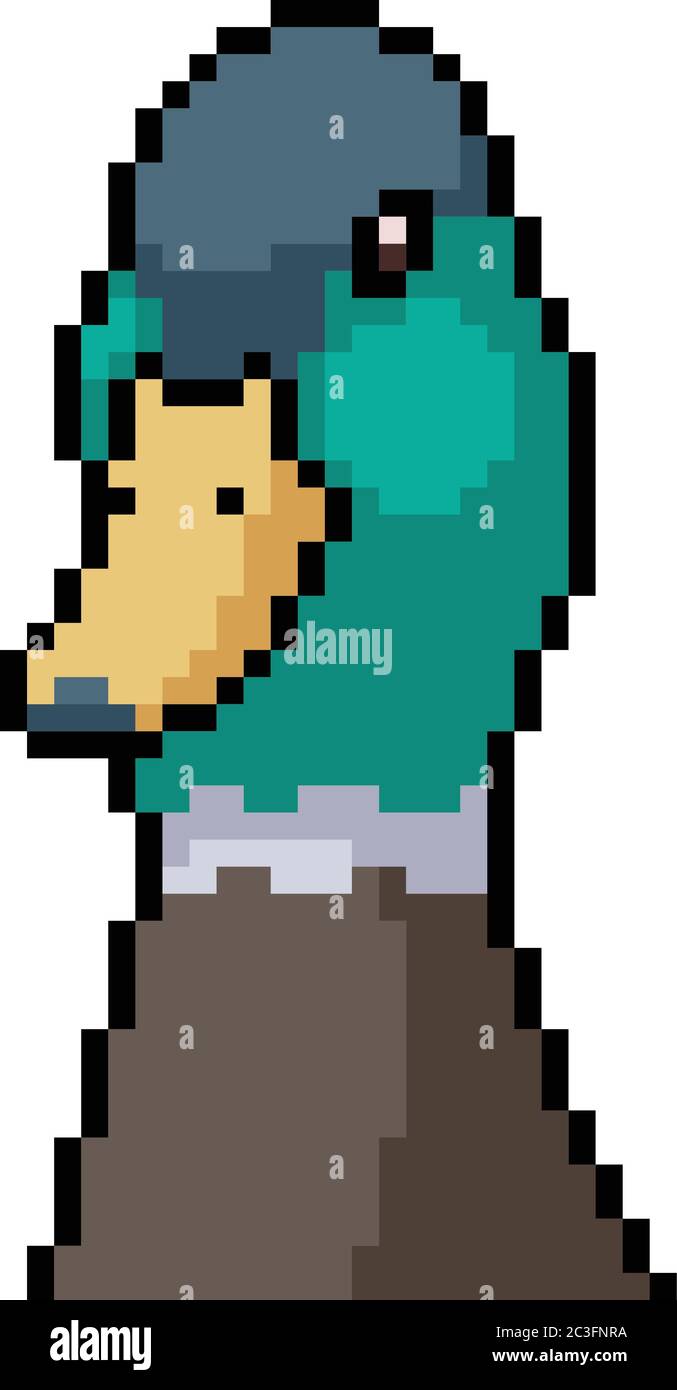 Duck pixel art hi-res stock photography and images - Alamy