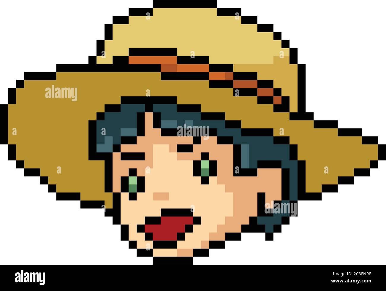 Boy face pixel art Stock Vector Images - Alamy