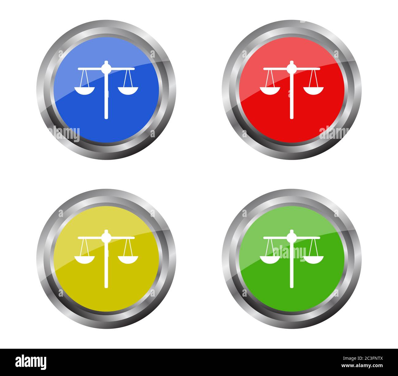 scales button icon illustrated in vector on white background Stock ...