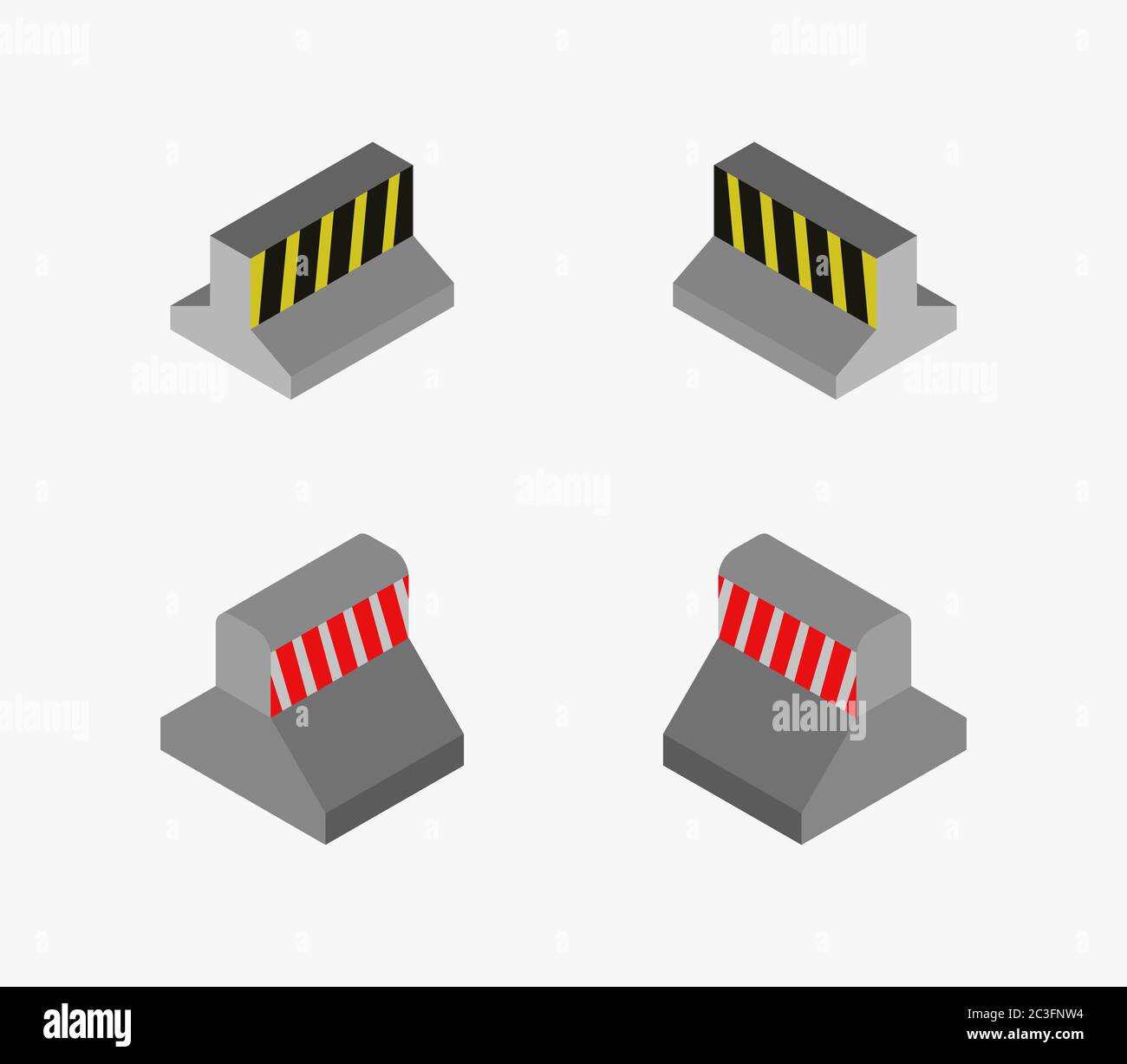 barrier icon illustrated in vector on white background Stock Photo - Alamy