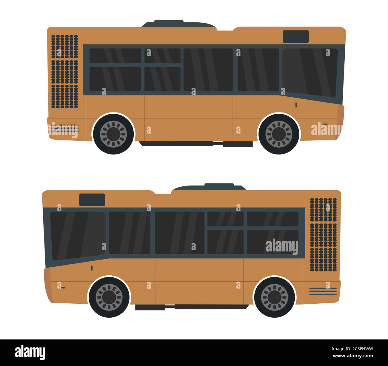 city bus icon illustrated in vector on white background Stock Photo - Alamy