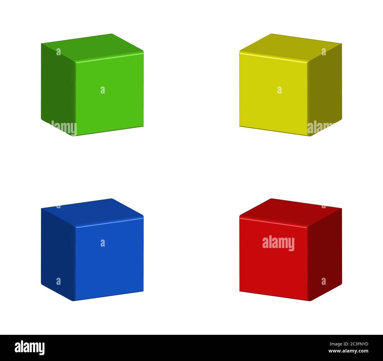 isometric cube icon illustrated in vector on white background Stock ...
