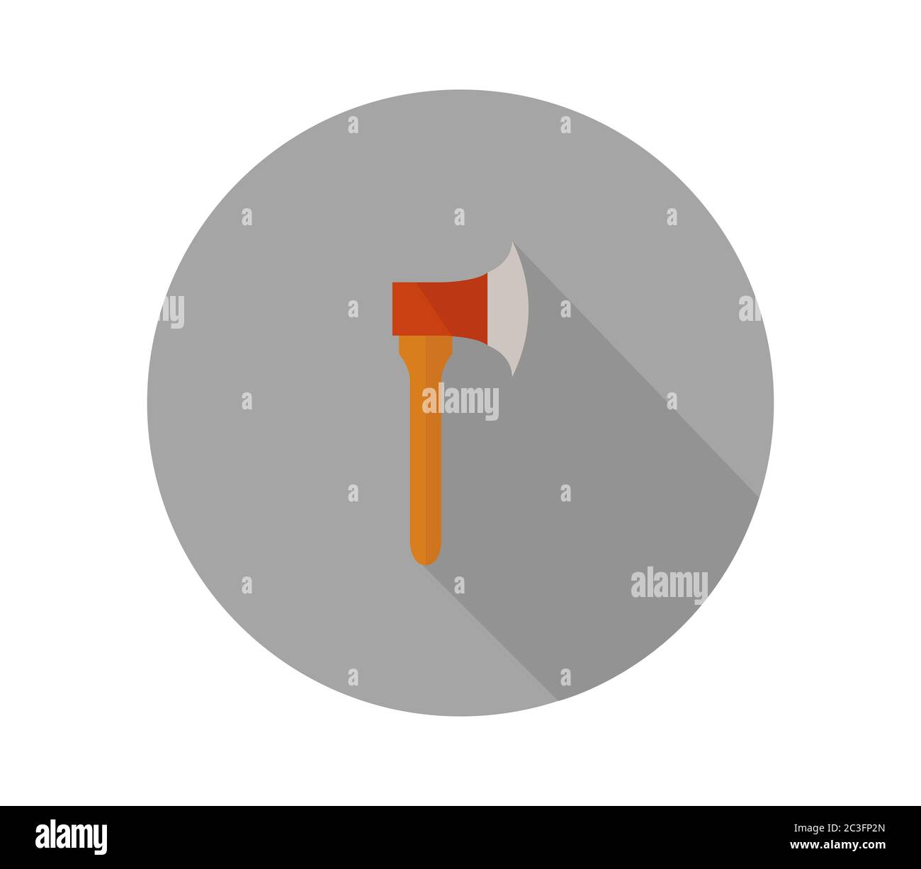 ax icon illustrated in vector on white background Stock Photo - Alamy