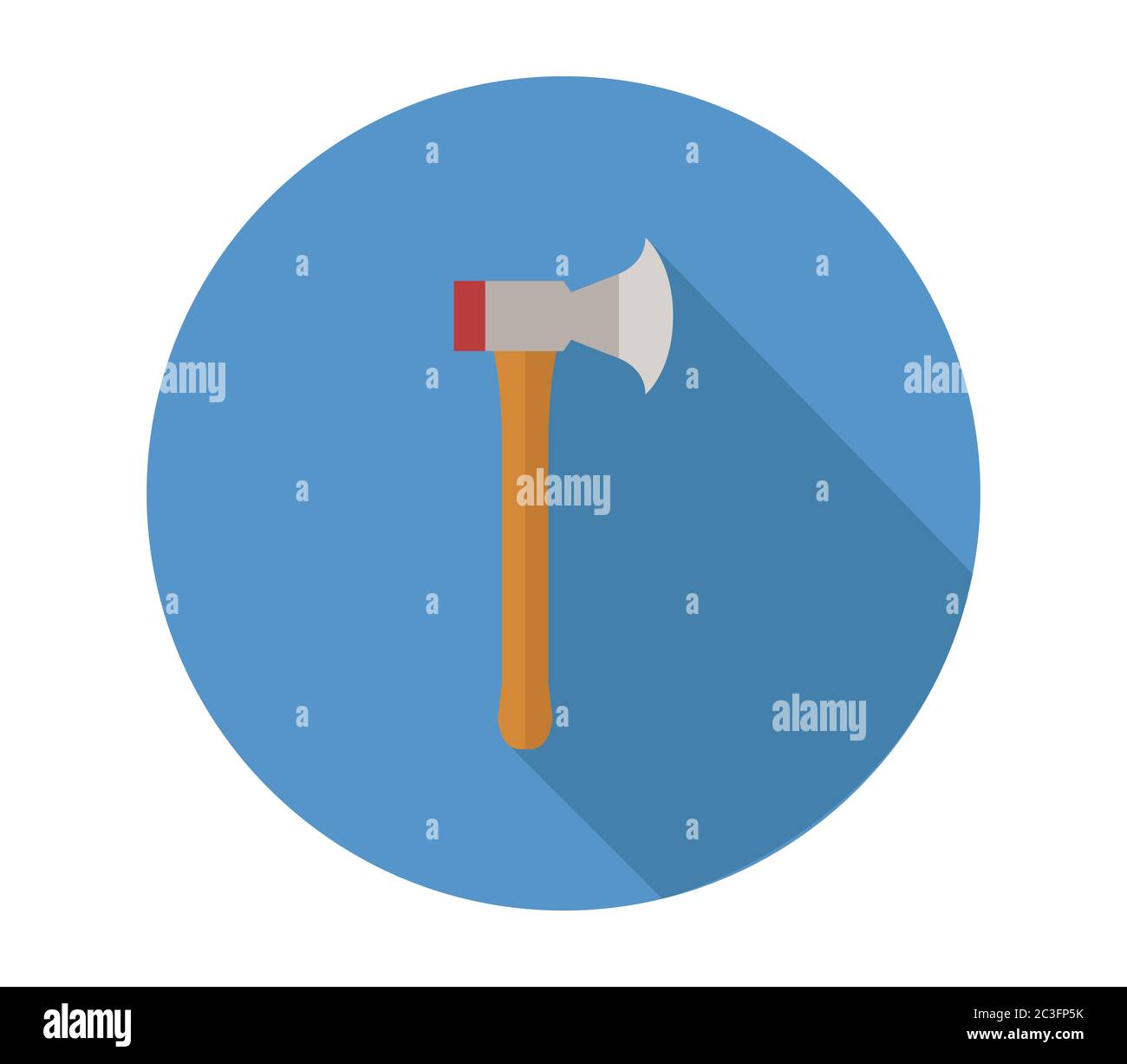 ax icon illustrated in vector on white background Stock Photo - Alamy