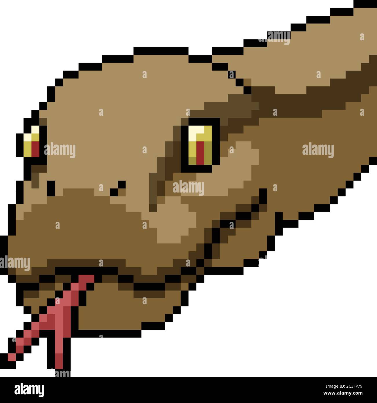 Pixel snake Stock Vector Images - Alamy