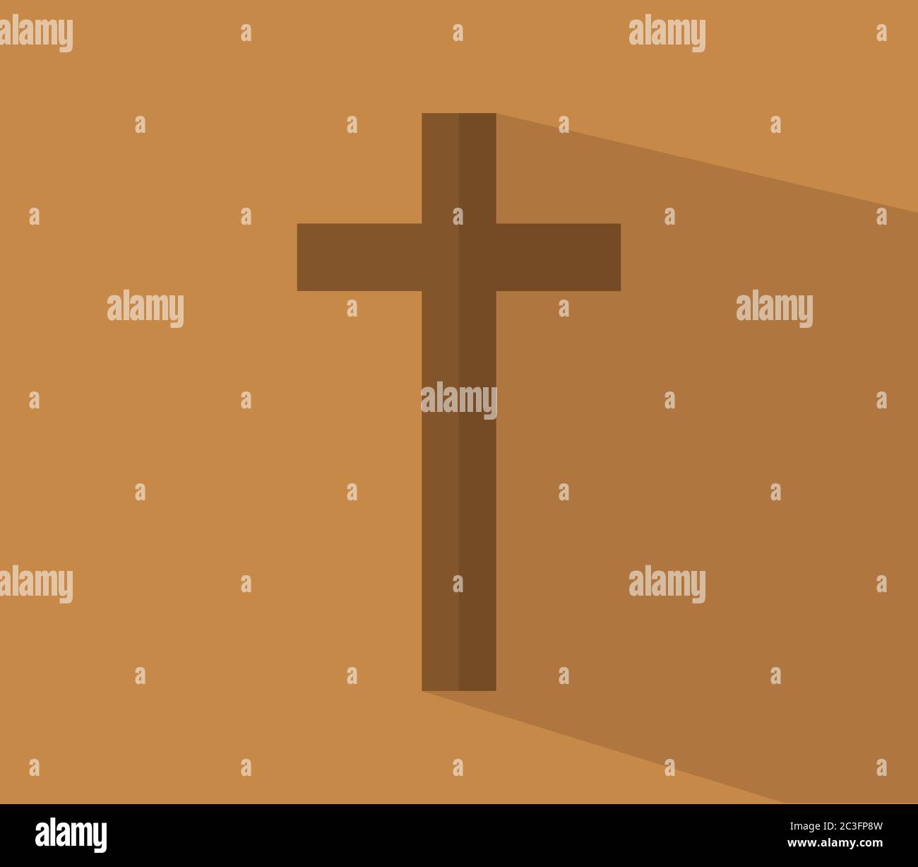 cross icon illustrated in vector on white background Stock Photo - Alamy