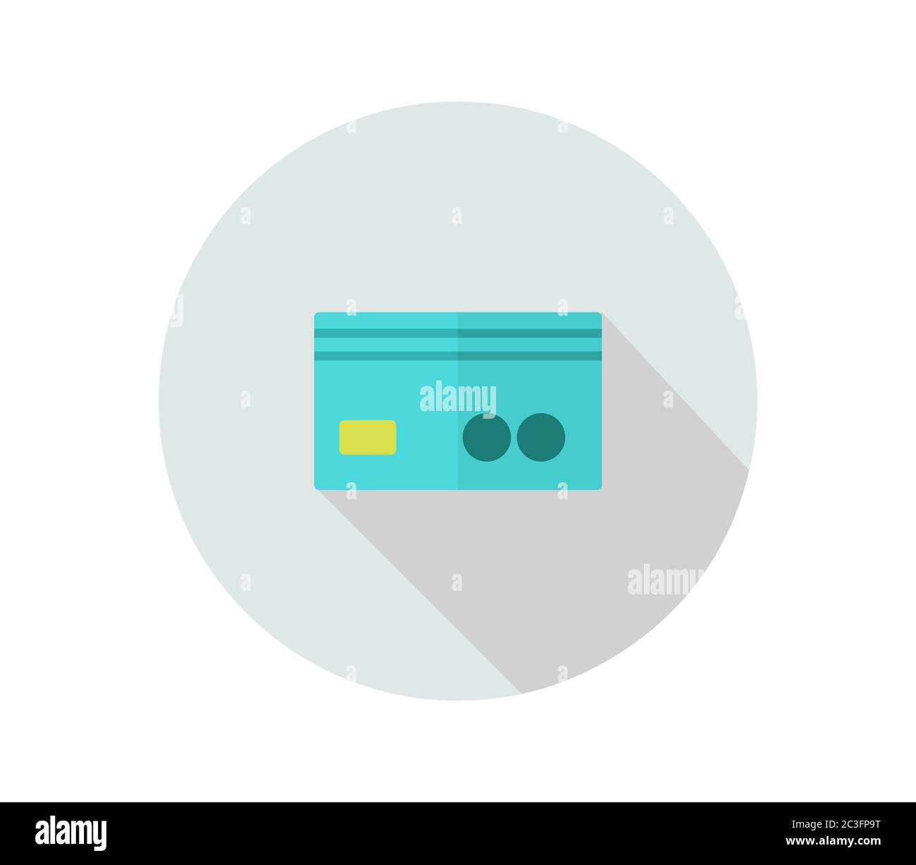 bank card icon illustrated in vector on white background Stock Photo ...