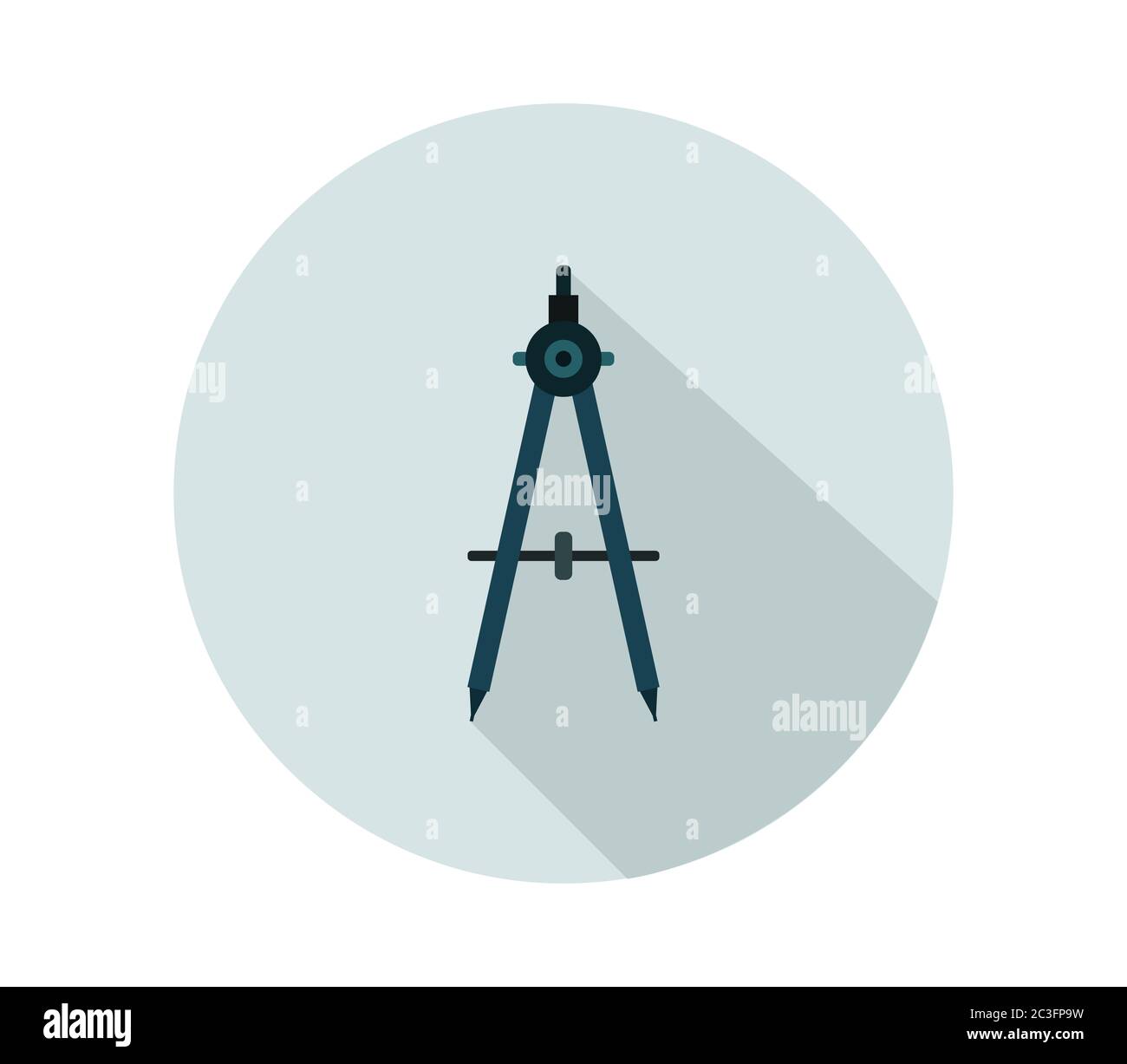compass icon illustrated in vector on white background Stock Photo - Alamy