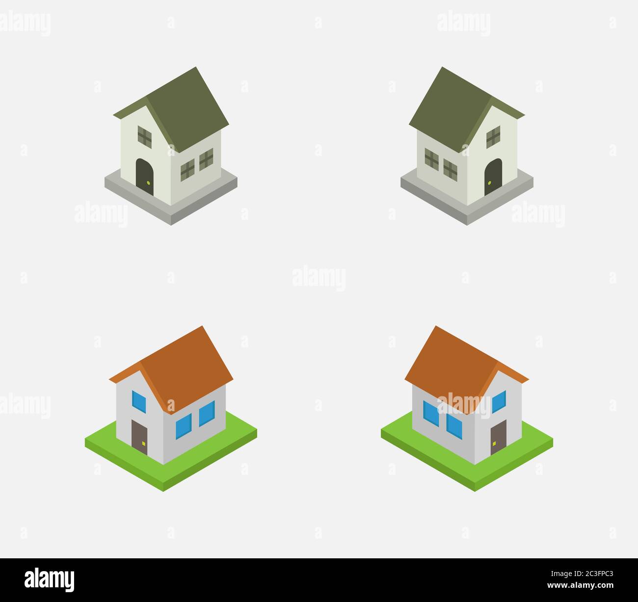 house icon illustrated in vector on white background Stock Photo - Alamy