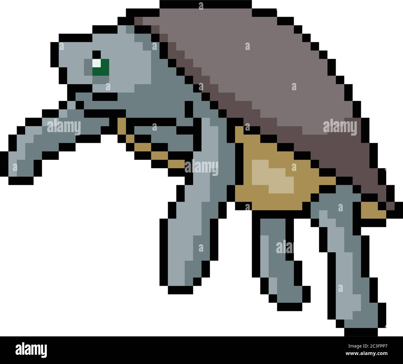 vector pixel art turtle isolated cartoon Stock Vector Image & Art - Alamy
