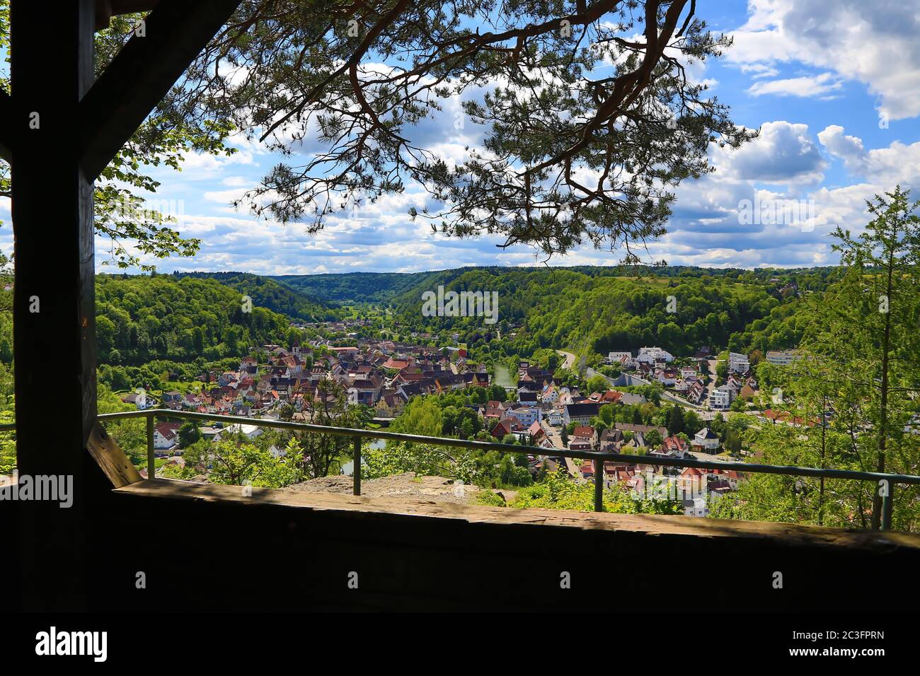 Townscape of Sulz am Neckar from above Stock Photo - Alamy