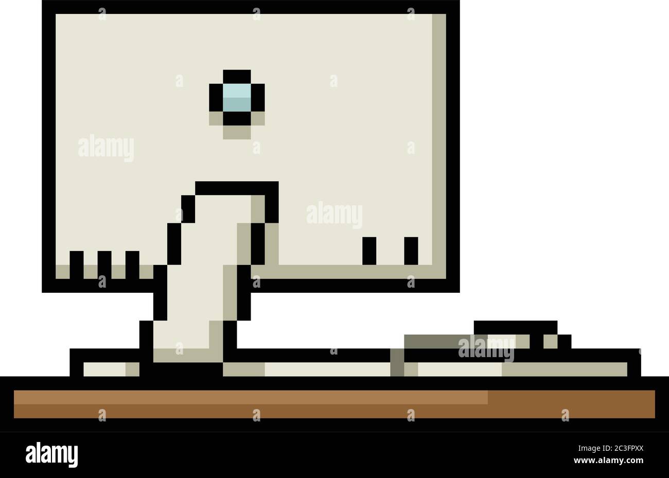 Monitor station Stock Vector Images - Alamy