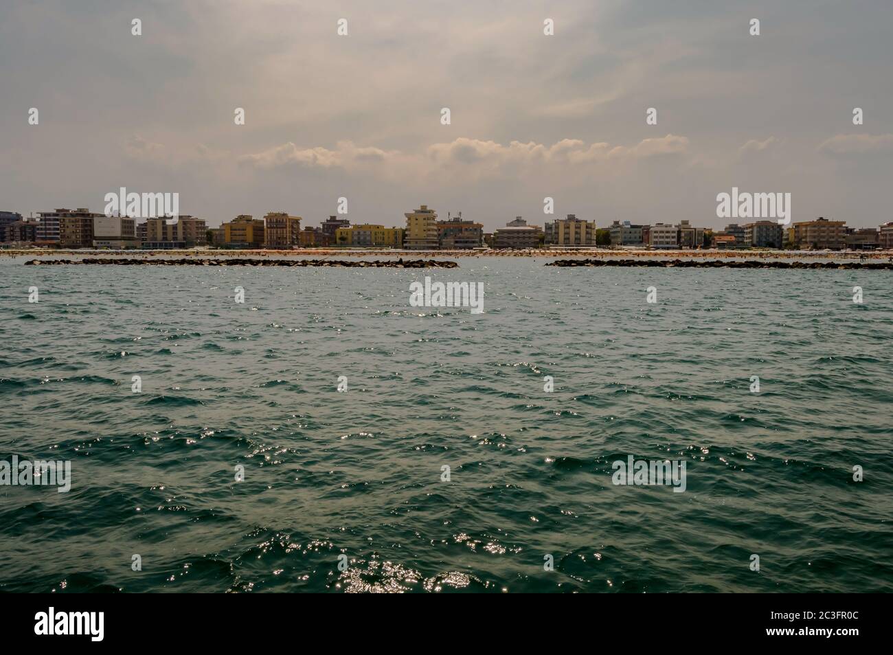 Beach on the Adriatic Sea in Rimini, Italy Stock Photo - Alamy