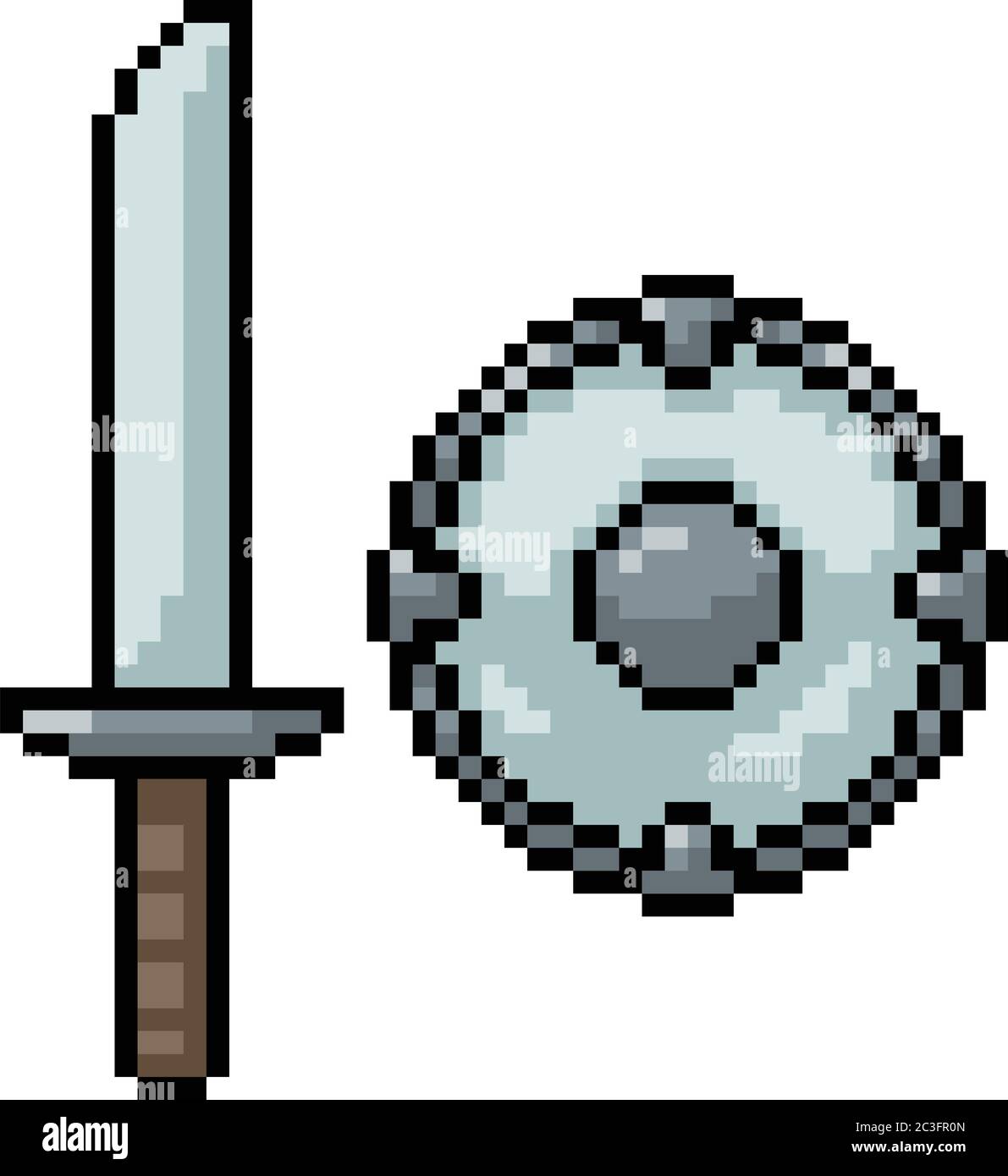 Sword pixel art hi-res stock photography and images - Alamy