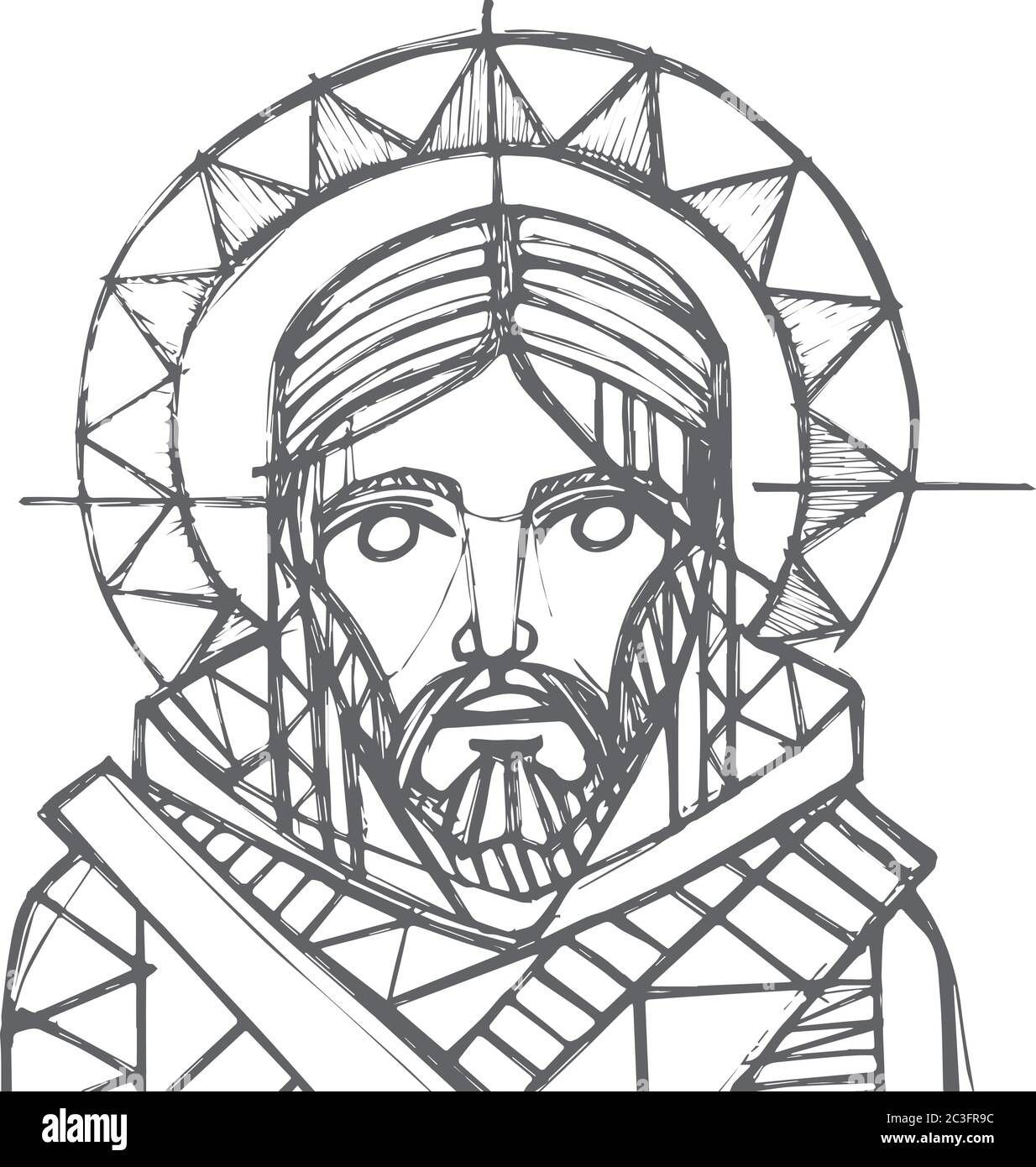 Jesus Christ Hand Drawing