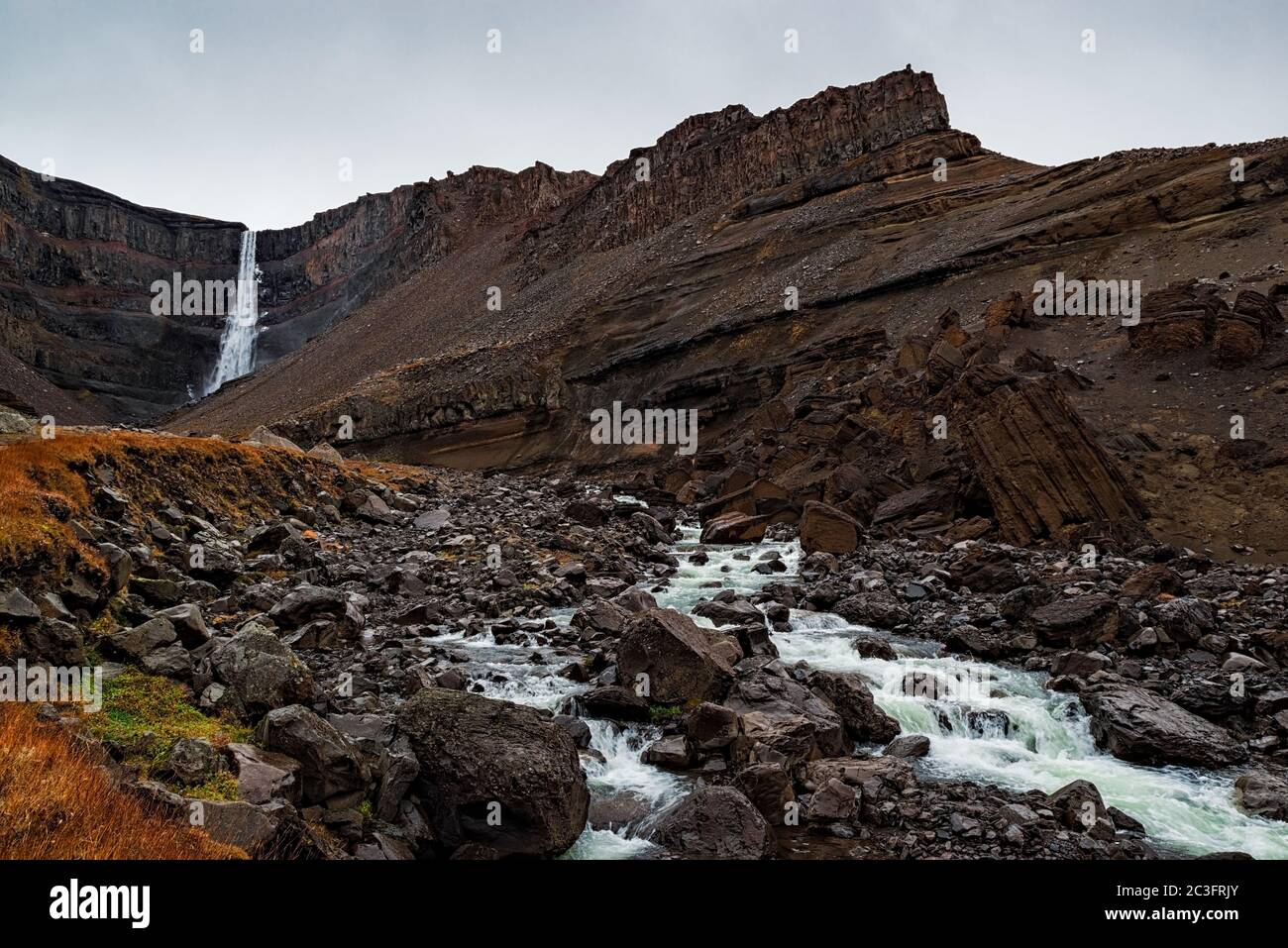 Hengifoss basalt column hi-res stock photography and images - Alamy