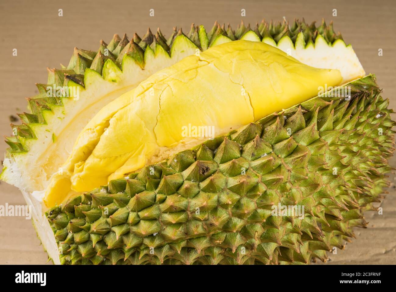 Durian mon thong is king of fruits durian and durian peeled fruit plate ...