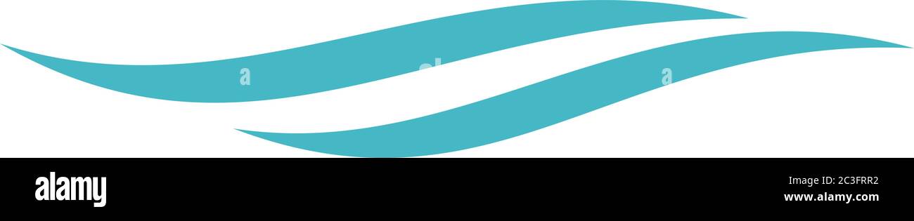Water Wave Swoosh Icon Vector Logo Template Illustration Design. Vector ...