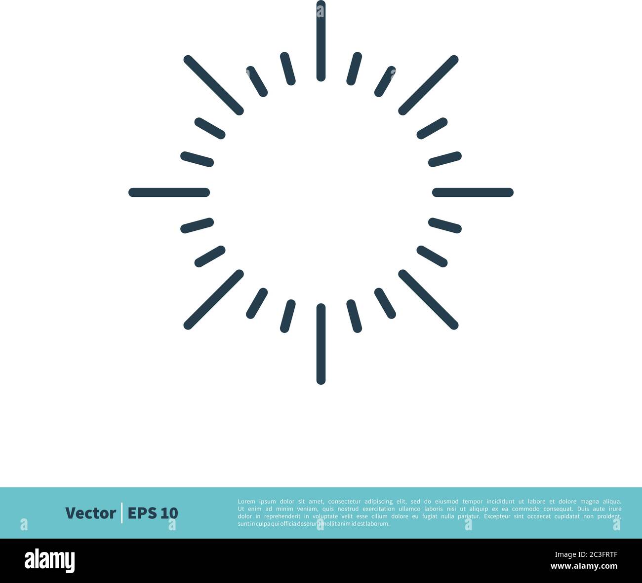 Line Art Compass / Sunlight Icon Vector Logo Template Illustration ...