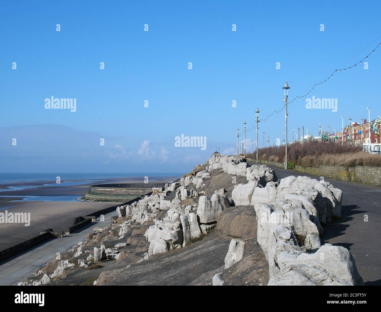 Pedestrian area in blackpool hi-res stock photography and images - Alamy