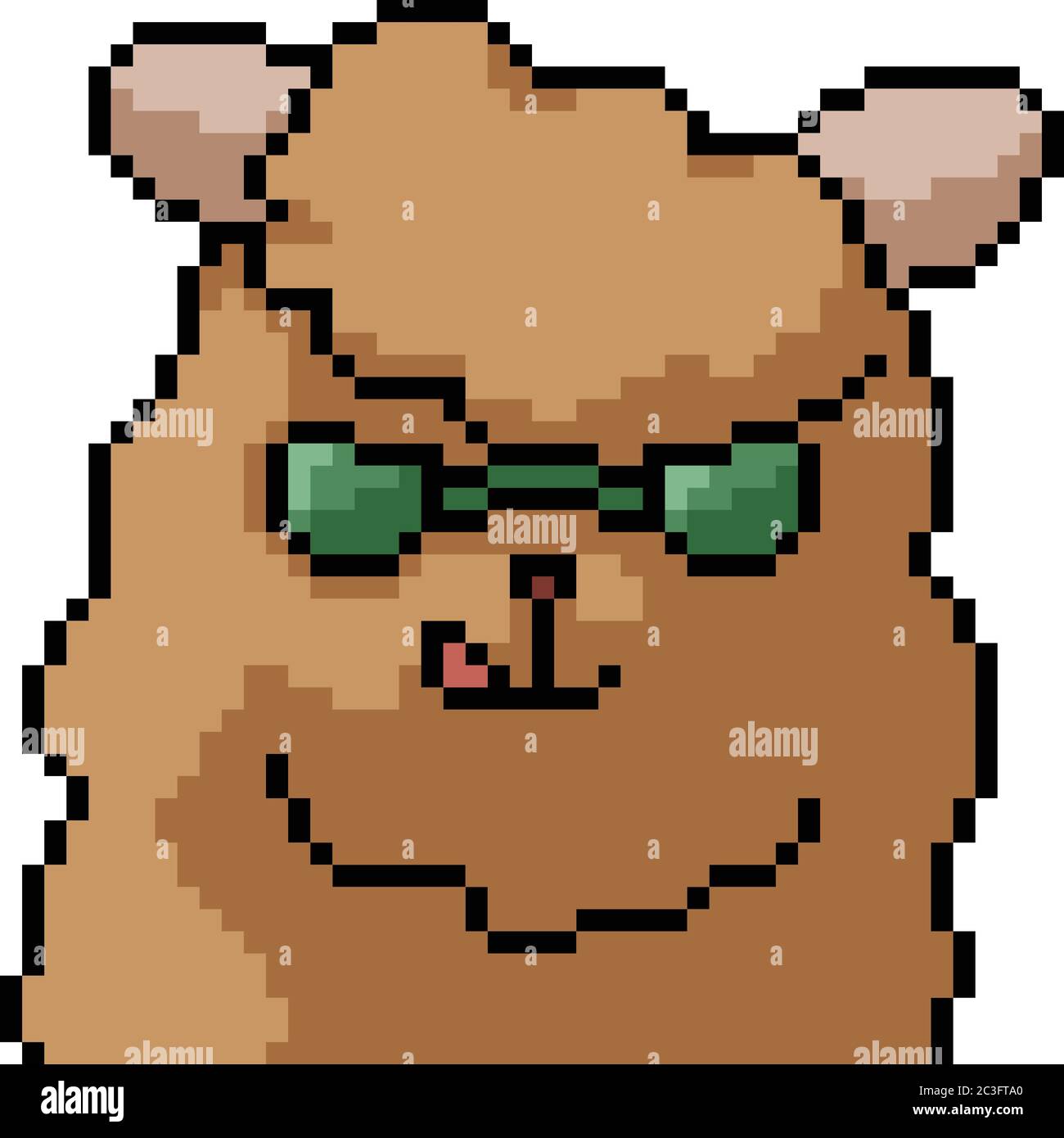 vector pixel art alpaca isolated cartoon Stock Vector Image & Art - Alamy