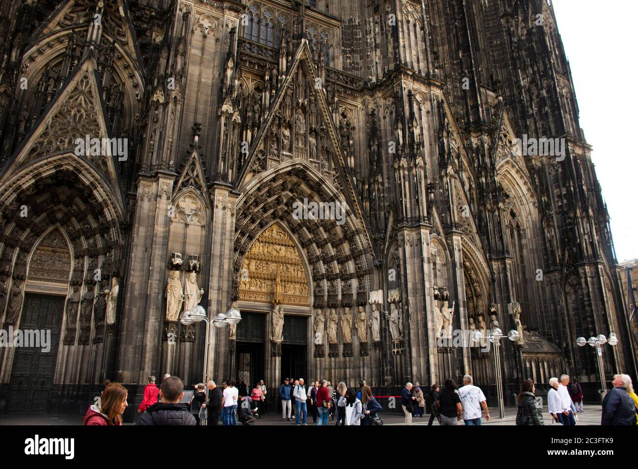 German people and foreign travelers travel visit and respect praying ...