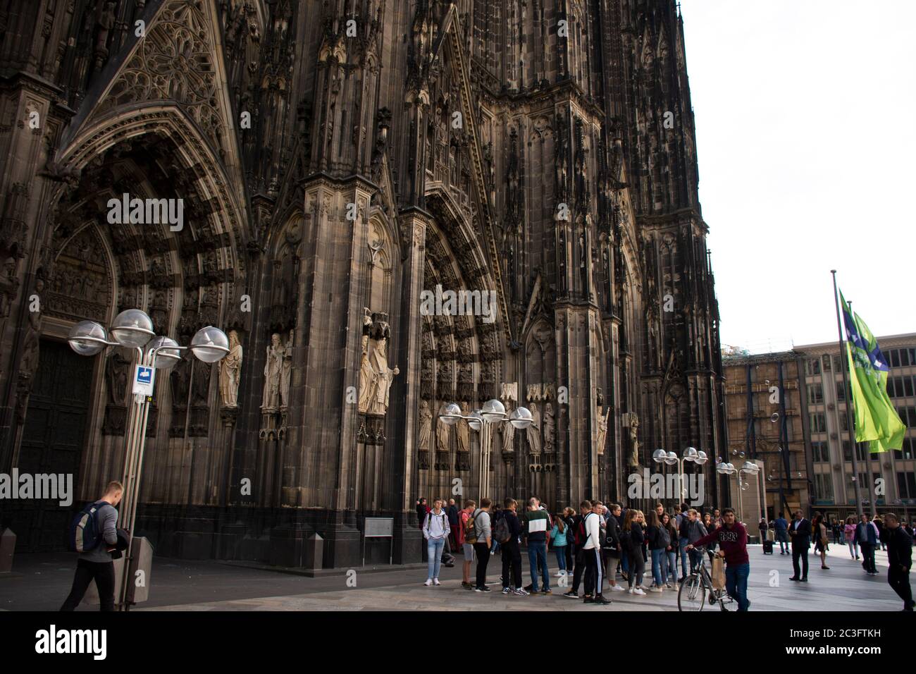 German people and foreign travelers travel visit and respect praying ...