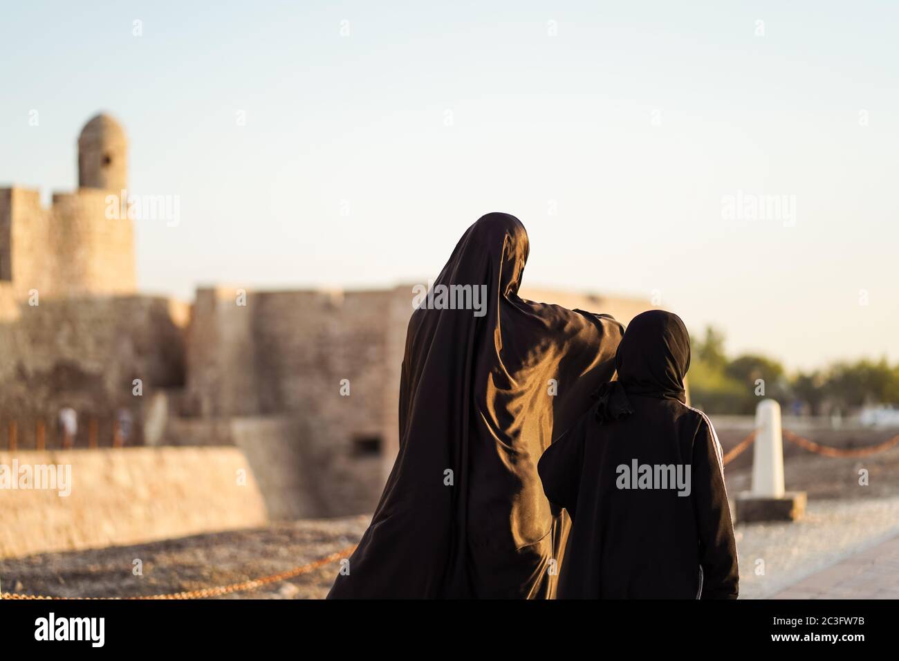 Manama / Bahrain - January 10, 2020: tourists visiting Qal'at al ...