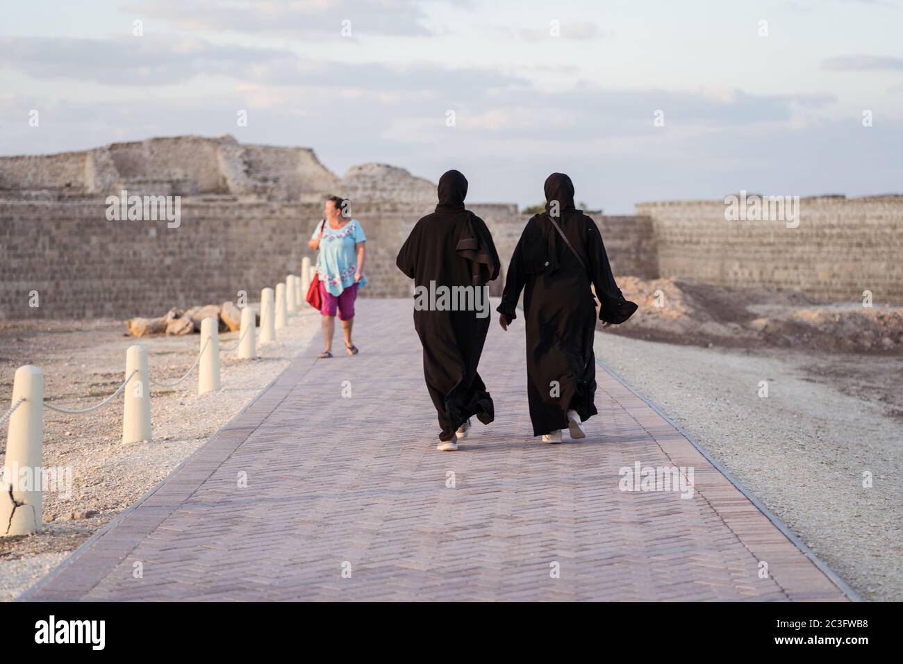 Manama / Bahrain - January 10, 2020: tourists visiting Qal'at al ...