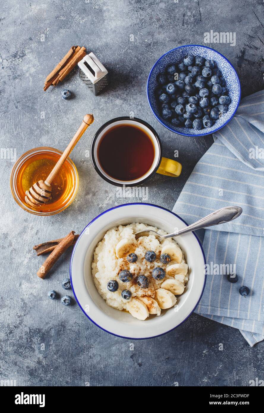 Milk rice porridge Stock Photo - Alamy
