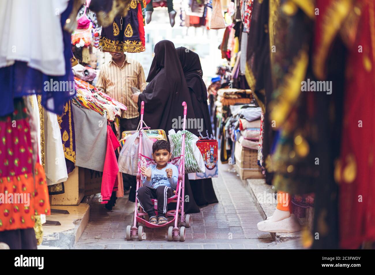 Manama / Bahrain - January 10, 2020: Muslim women wearing traditional ...