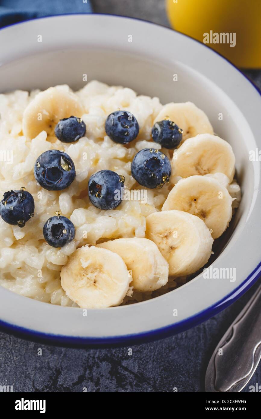 Milk rice porridge Stock Photo - Alamy