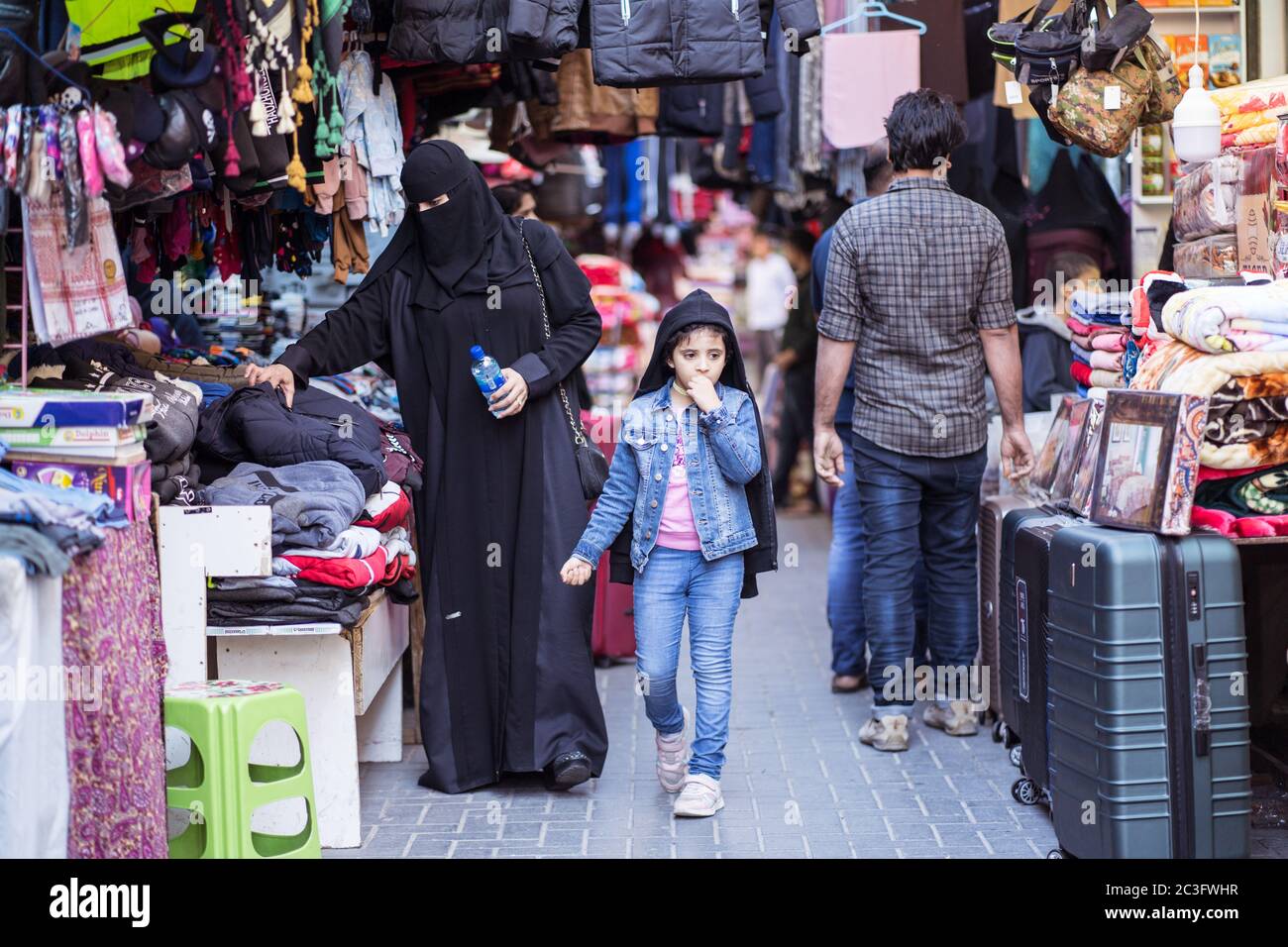 Manama / Bahrain - January 10, 2020: Muslim women wearing traditional ...