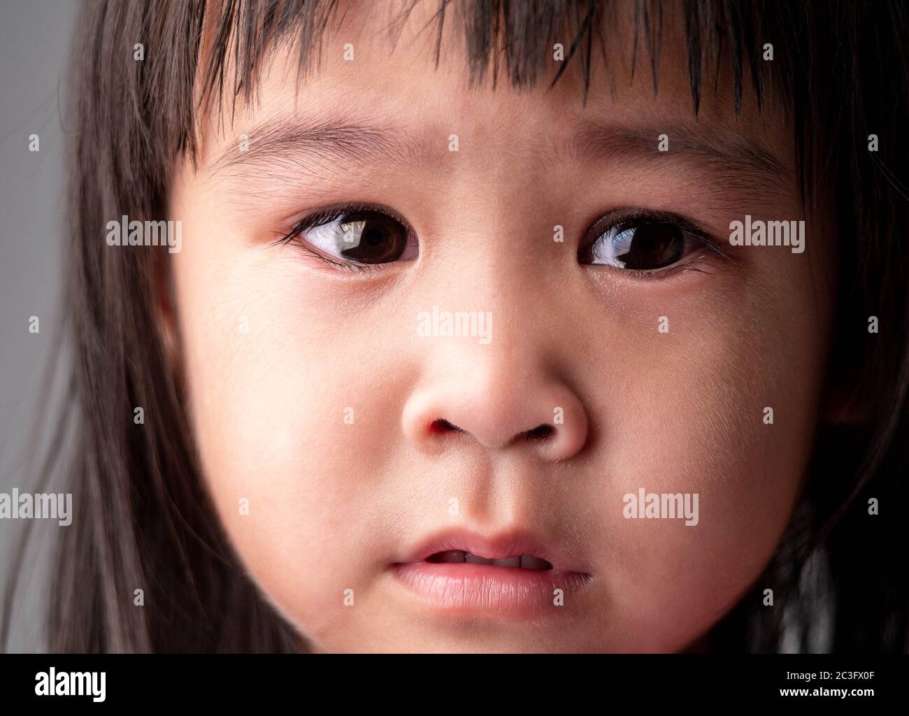 Sulking infant girl hi-res stock photography and images - Alamy