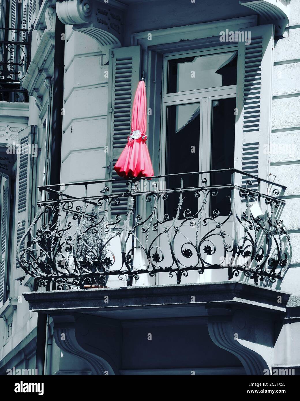 Red Balcony High Resolution Stock Photography and Images - Alamy